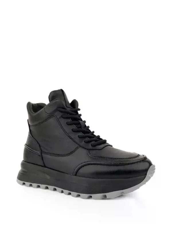 LINDA BAUMANN Lace-up Side-zip Sneakers