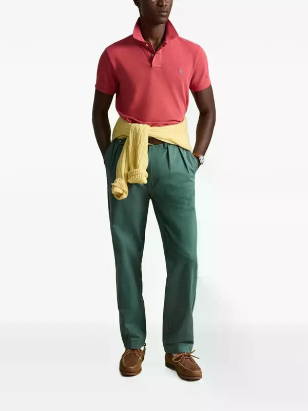 Polo Ralph Lauren Mesh Slim Fit Polo Shirt - Red