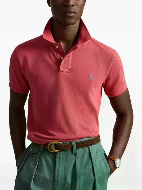 Polo Ralph Lauren Mesh Slim Fit Polo Shirt - Red