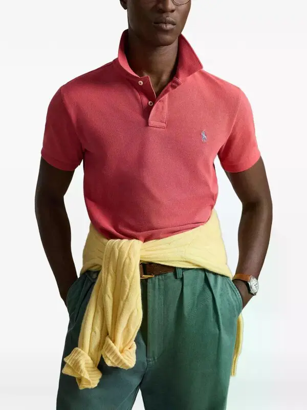Polo Ralph Lauren Mesh Slim Fit Polo Shirt - Red