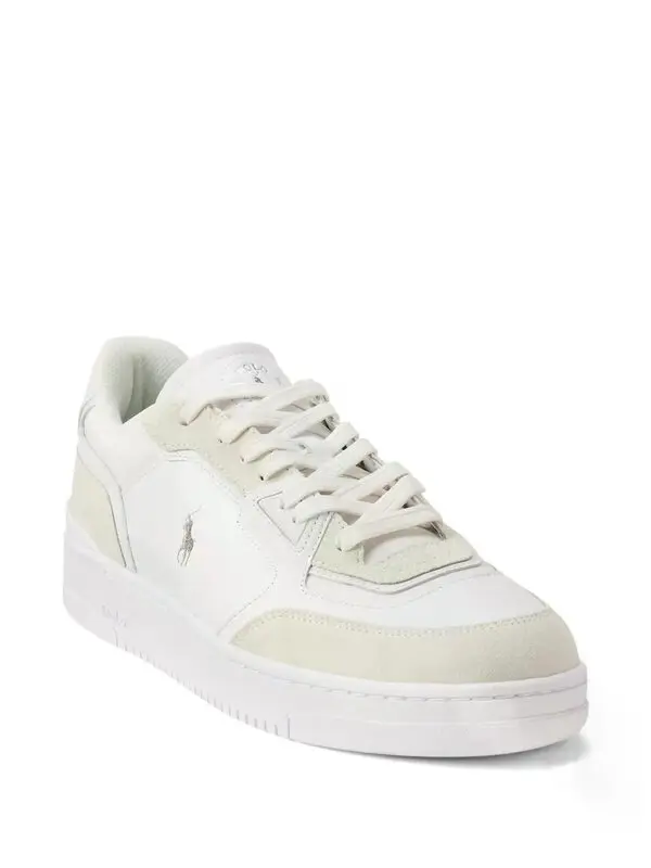 Polo Ralph Lauren Open Masters Leather Suede Sneakers - White
