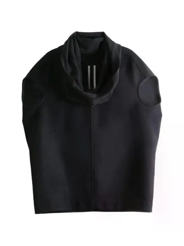 Rick Owens Draped-neck Sleeveless Top - Black