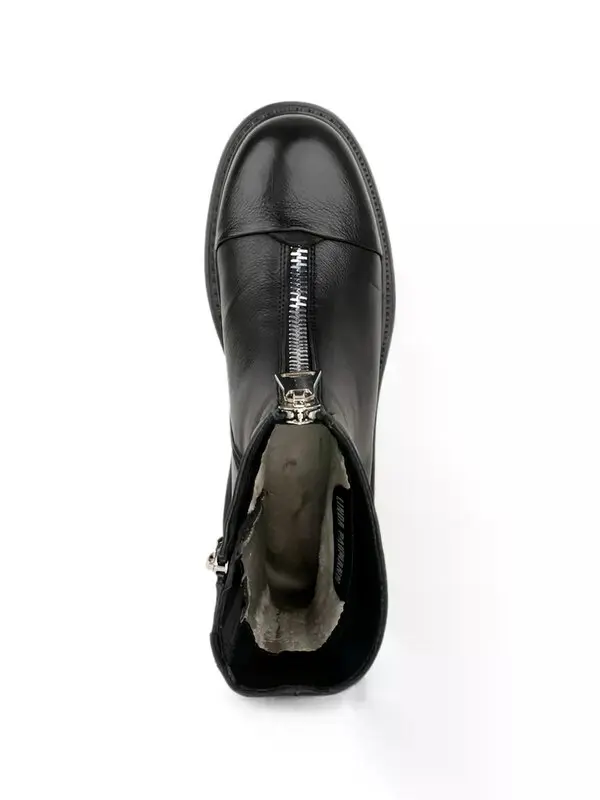 LINDA BAUMANN Front-zip Ankle Boots