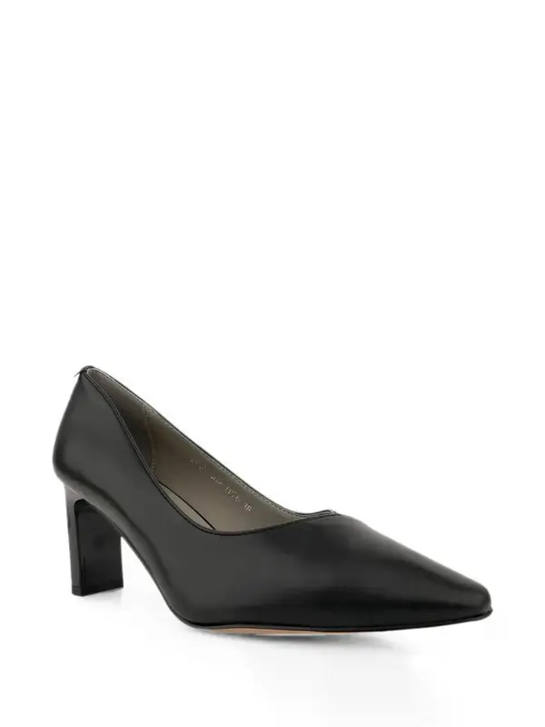 LINDA BAUMANN Pointed-toe Block-heel Pumps - Black