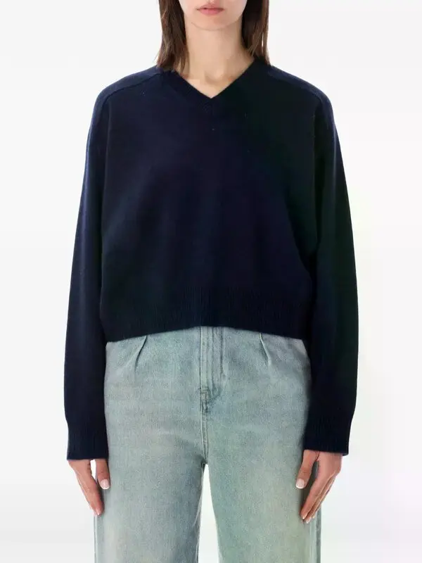 Loulou De Saison V-neck Fine-knit Sweater