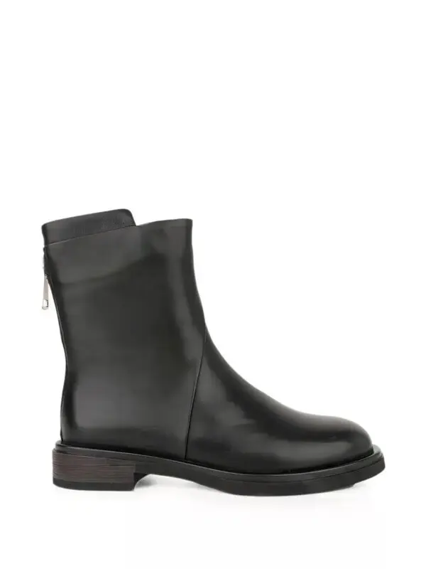 LINDA BAUMANN Rear Zip-fastening Ankle Boots - Black