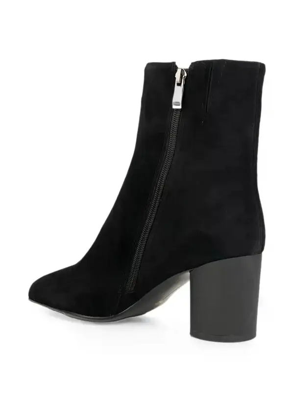 LINDA BAUMANN Suede Block-heel Ankle Boots