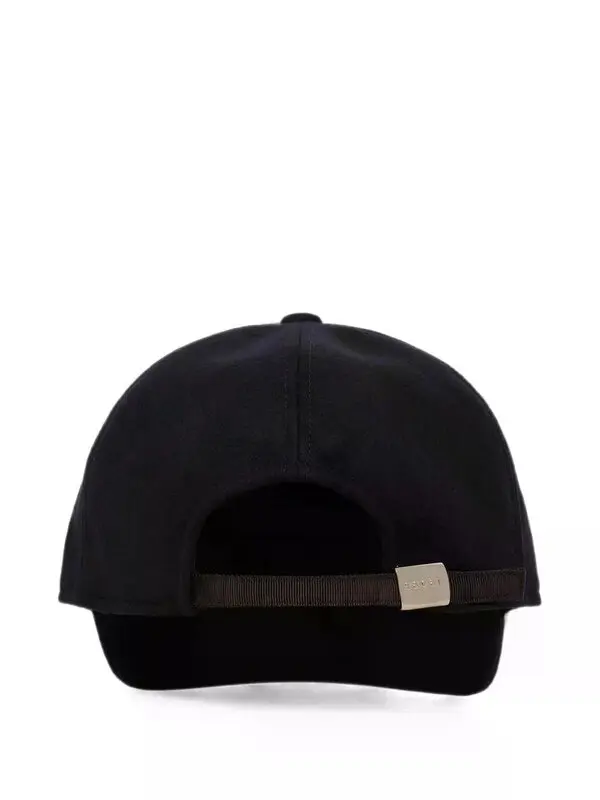 Sacai Embroidered-logo Wool-melton Cap