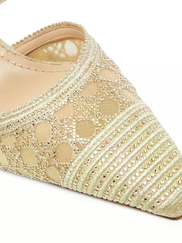Dior Tone Cannage Crystal Mules