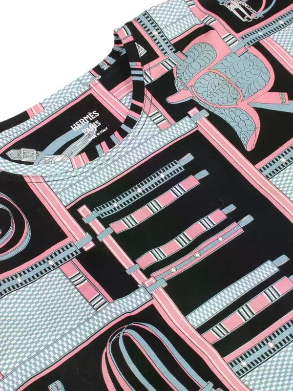Hermès Cotton Equestrian Print T-shirt