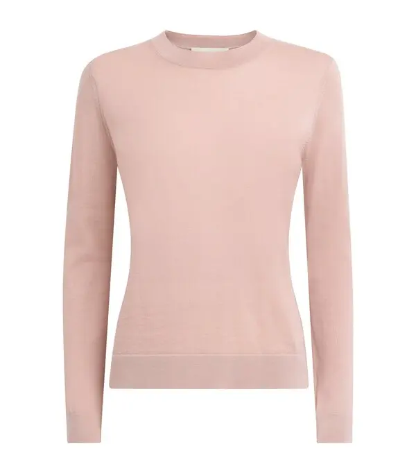 Max Mara Virgin Wool Crew-neck Sweater - Beige