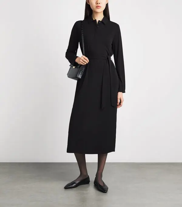 Max Mara Chiffon Shirt Midi Dress