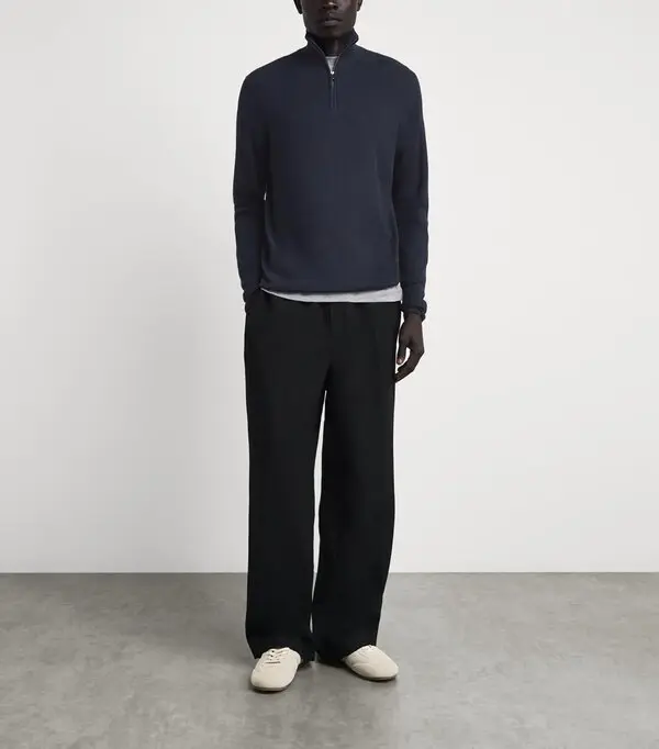 Sease Virgin Wool Quarter-zip Sweater