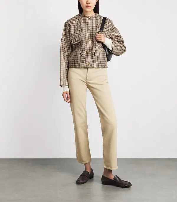BLAZÉ MILANO Virgin Wool-cashmere Check Altai Jacket