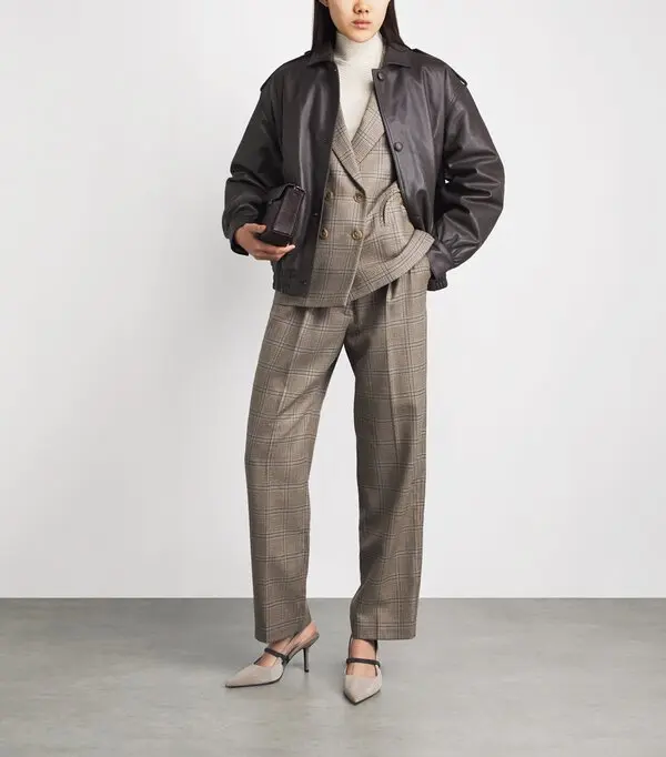 BLAZÉ MILANO Charlie Leather Bomber Jacket