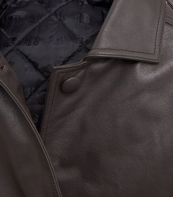 BLAZÉ MILANO Charlie Leather Bomber Jacket