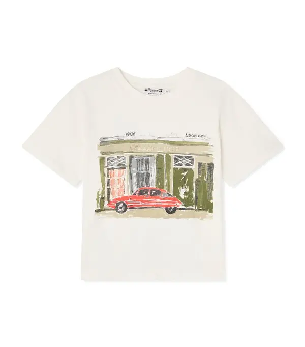 Bonpoint Cotton Car Graphic T-shirt