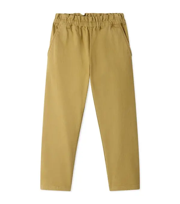 Bonpoint Cotton Straight Leg Trousers