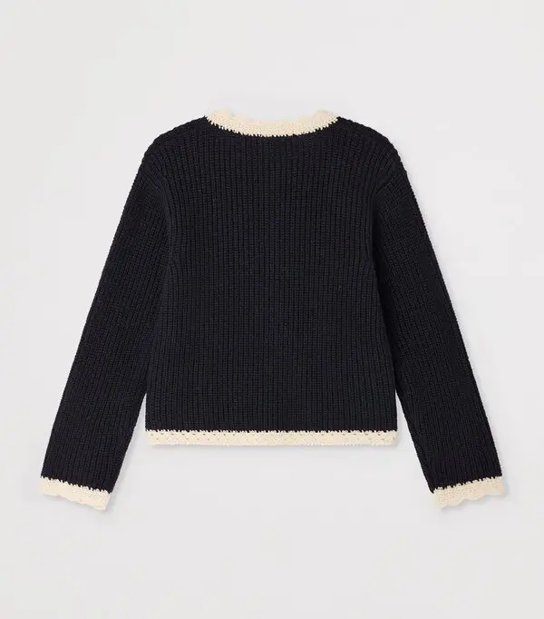 Bonpoint Wool-cotton Maryls Cardigan