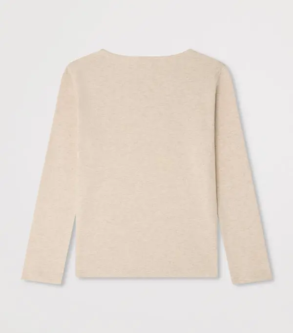 Bonpoint Cotton Floral Print Long Sleeve T-shirt