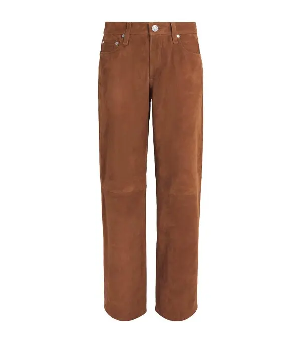 Rag & Bone Suede Saige Trousers - Brown