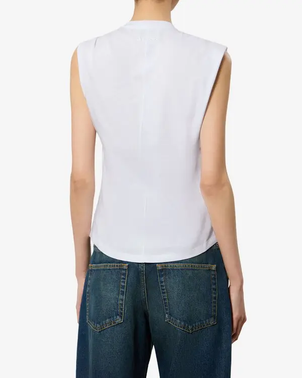 Isabel Marant Étoile Nayda Asymmetric T-shirt - White