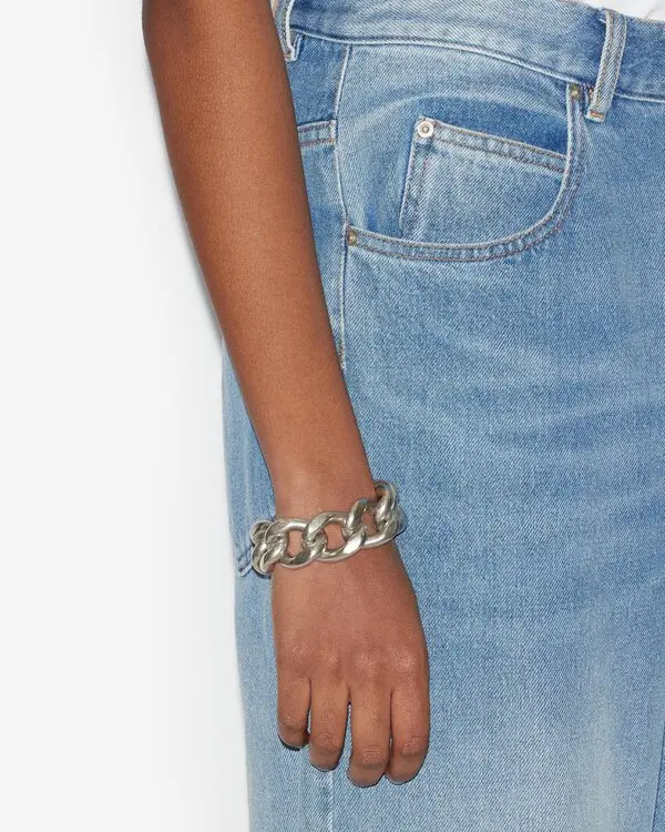 Isabel Marant Étoile Oversized Chain Link Bracelet - Silver
