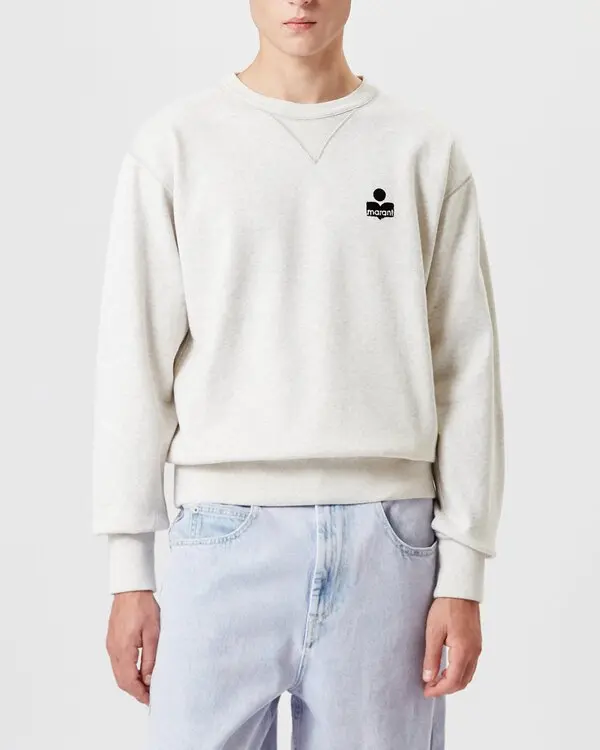 Isabel Marant Étoile Mike Cotton Crewneck Sweatshirt - Ecru