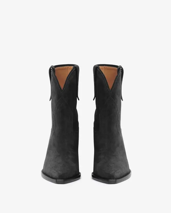 Isabel Marant Étoile Leyane Suede Heeled Boots - Black