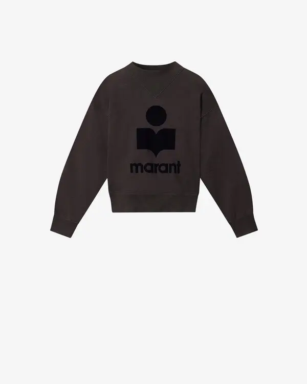 ETOILE Moby Cotton Sweatshirt With Logo - Black