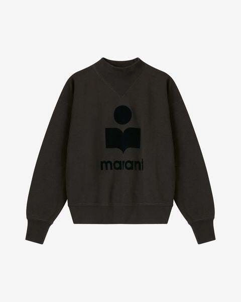 ETOILE Moby Cotton Sweatshirt With Logo - Black