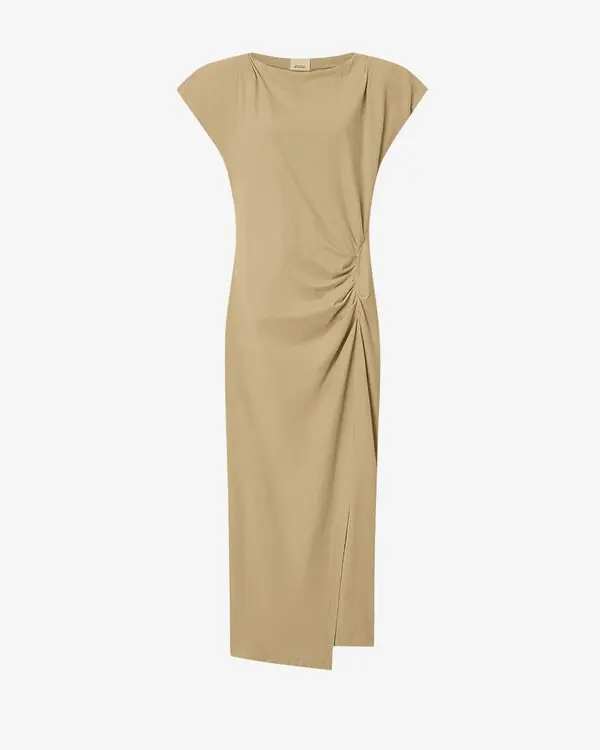 Isabel Marant Étoile Nadela Draped Jersey Maxi Dress - Light Bronze