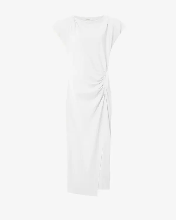 Isabel Marant Étoile Nadela Draped Jersey Maxi Dress - White