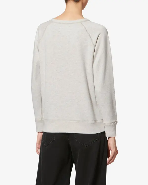 ETOILE Cotton Sweatshirt With Logo - Ecru