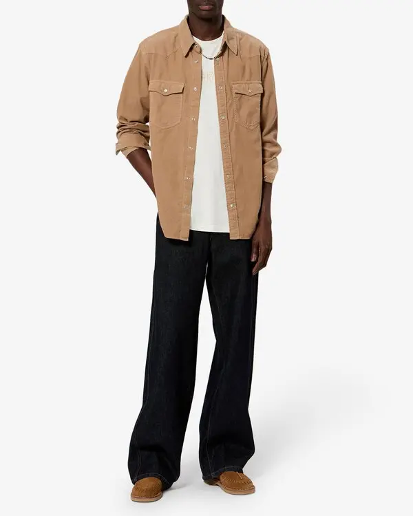 Isabel Marant Étoile Vasco Shirt - Camel