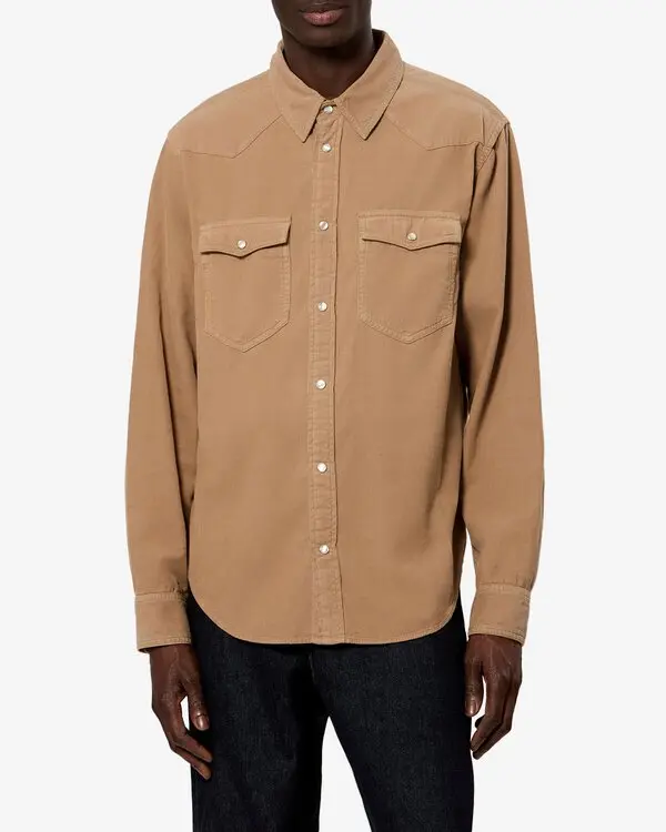 Isabel Marant Étoile Vasco Shirt - Camel