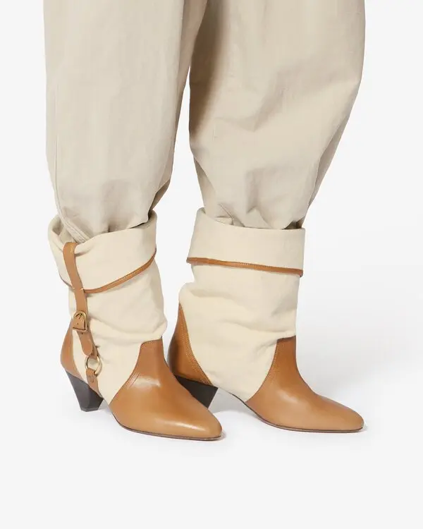 Isabel Marant Étoile Darner Buckle Boots - Ecru-chestnut
