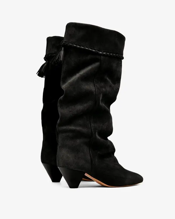 Isabel Marant Étoile Elita Suede Boots - Black