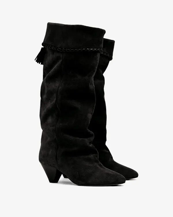 Isabel Marant Étoile Elita Suede Boots - Black