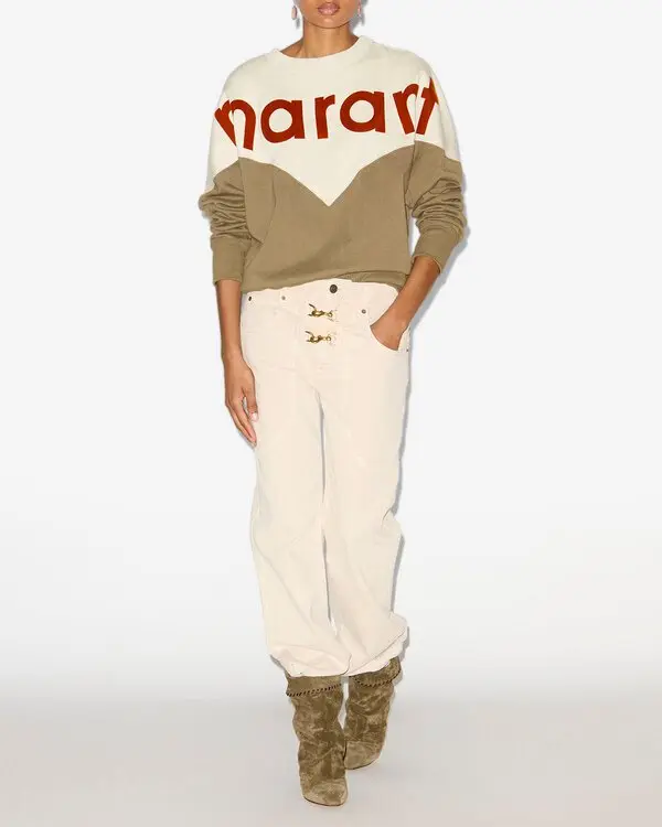Isabel Marant Étoile Brinley Leather Straight Leg Trousers