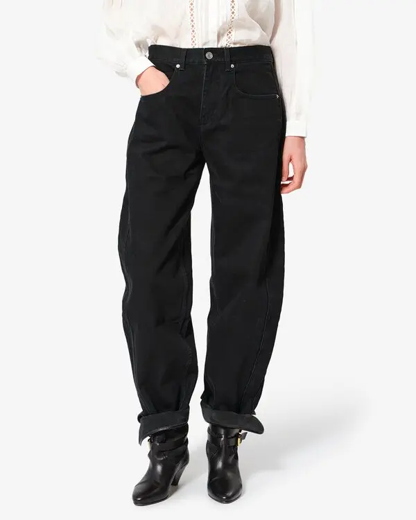 Isabel Marant Étoile Oriane Barrel Leg Jeans