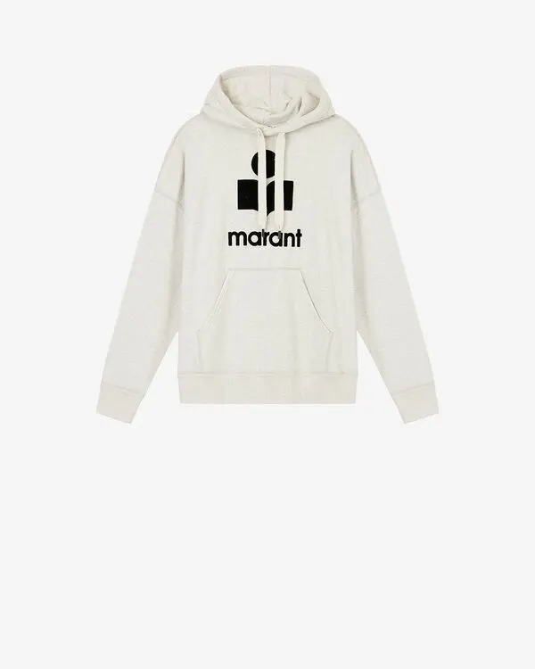 Isabel Marant Étoile Miley Logo Oversized Hoodie - Ecru