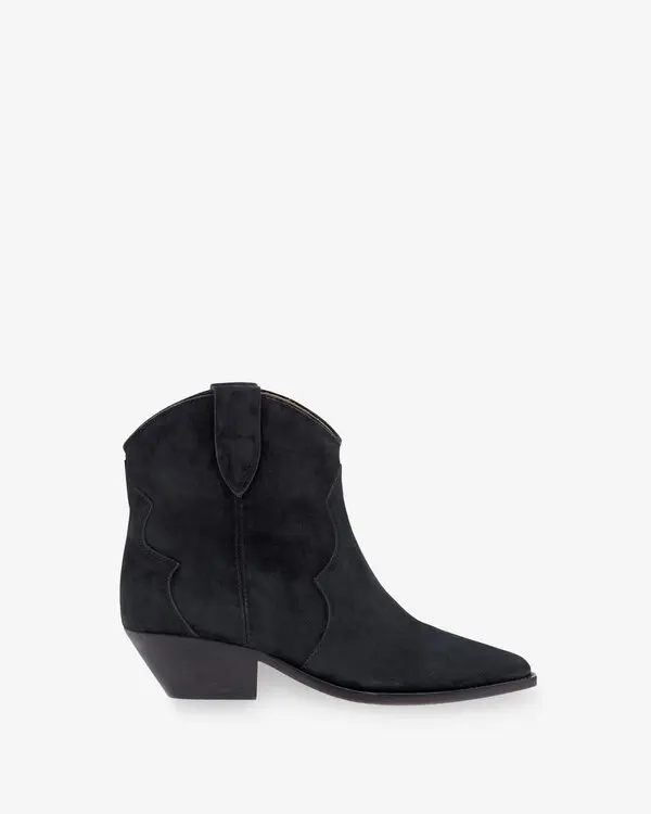 Isabel Marant Étoile Dewina Suede Western Boots - Black