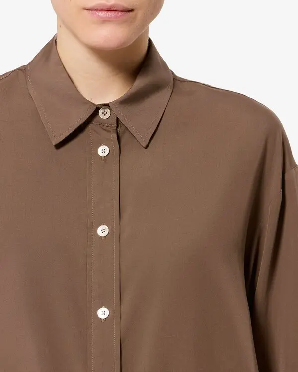 Isabel Marant Étoile Fabriza Striped Modal Shirt - Khaki