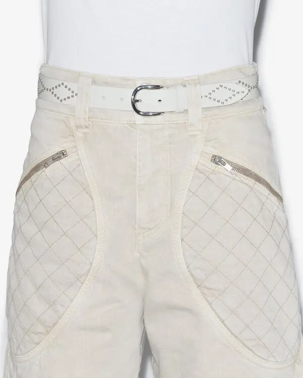 Isabel Marant Étoile Liliana Belt - Chalk-silver