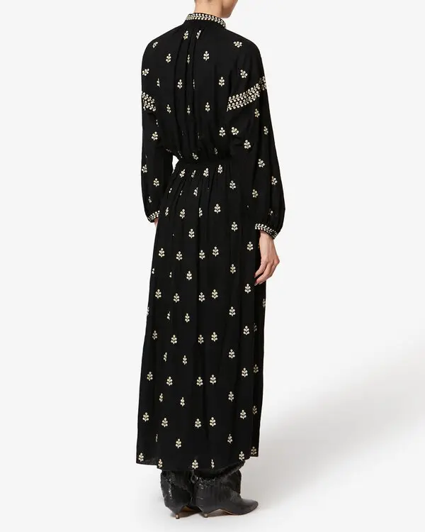 Isabel Marant Étoile Rodilia Embroidered Tussar Silk Tunic Dress