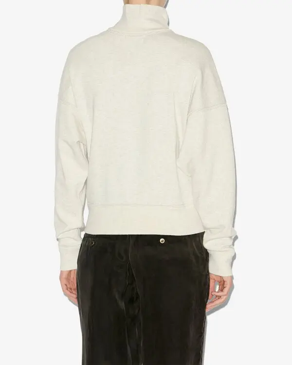 ETOILE Cotton Half-zip Sweatshirt With Logo Detail