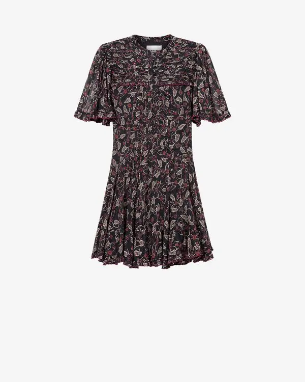 ETOILE Daynia Dress - Black/raspberry