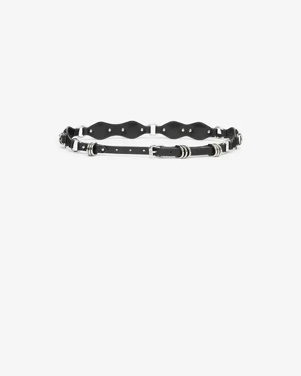 Isabel Marant Étoile Bolton Leather Belt With Metal Rings