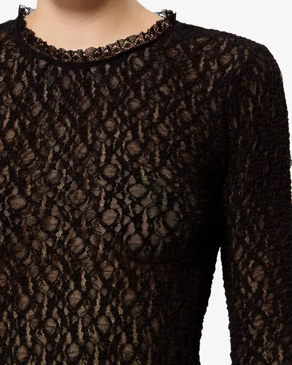 Isabel Marant Étoile Brany Lace Top - Black